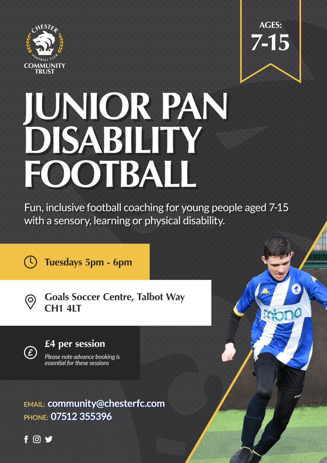 PAN-Disability Football – Chester FC Community Trust